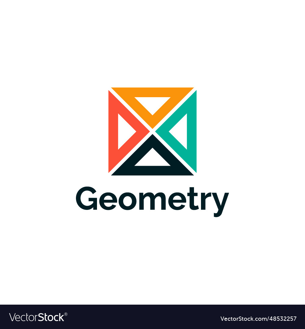 Geometry logo Royalty Free Vector Image - VectorStock