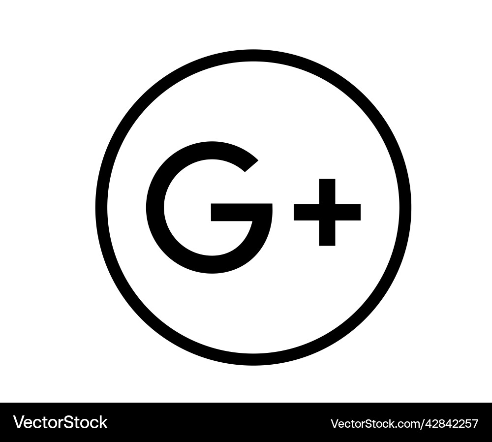 Google social media icon logo design symbol Vector Image