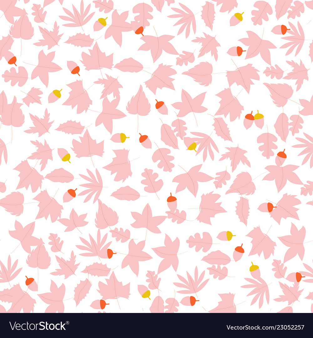 Lovely pink leaf background Royalty Free Vector Image