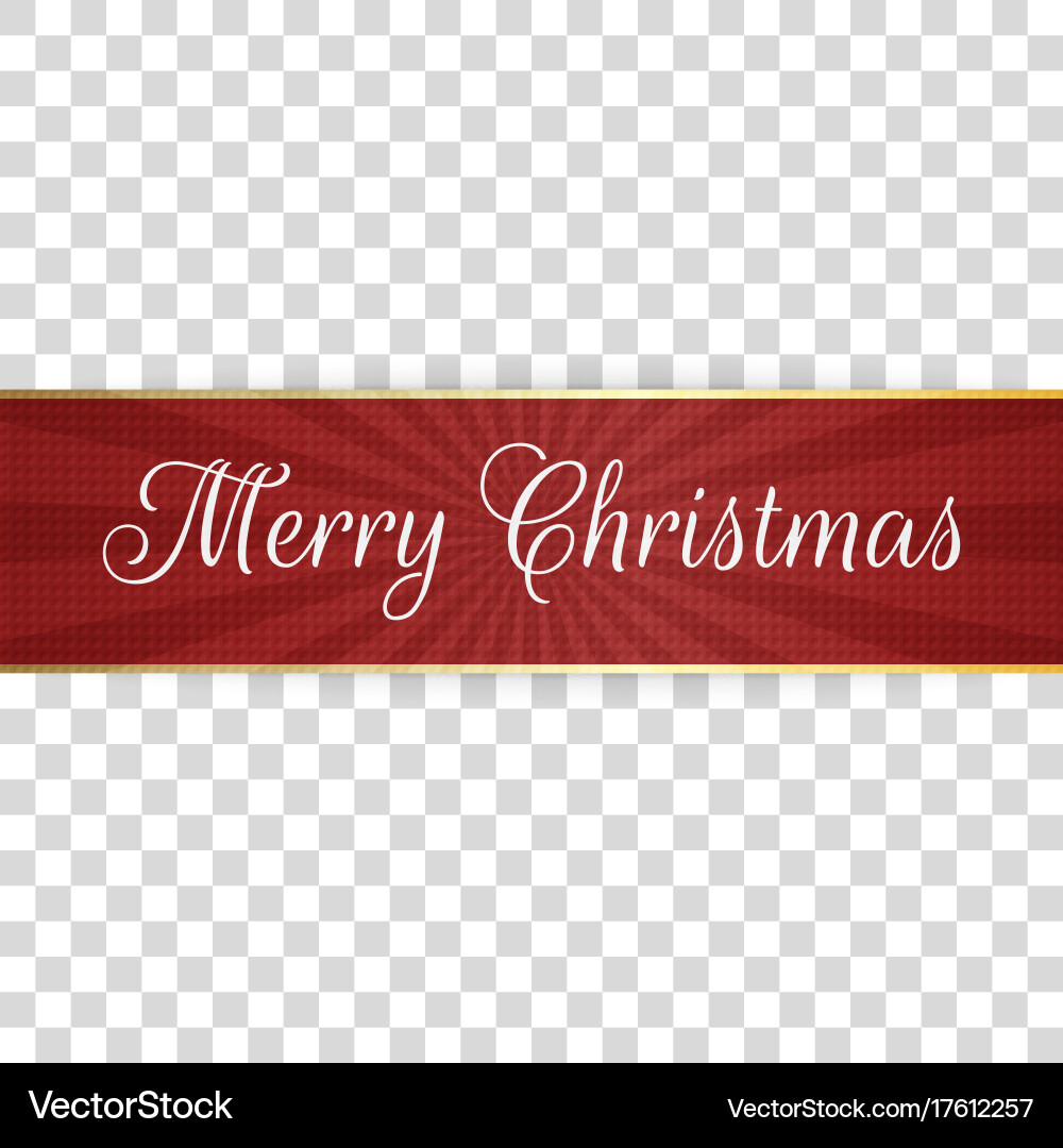 Realistic greeting merry christmas label Vector Image