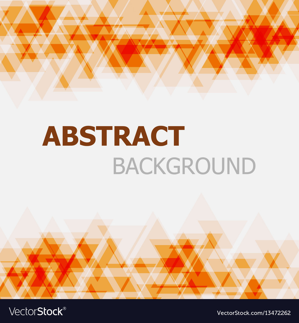 Abstract Orange Triangle Overlapping Background Vector Image