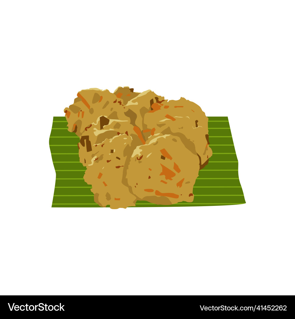 Bakwan indonesian food design Royalty Free Vector Image