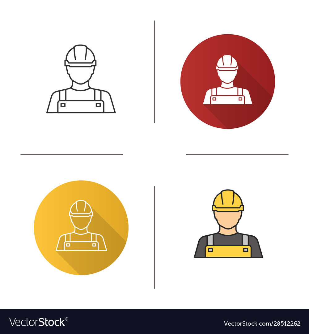 Builder icon Royalty Free Vector Image - VectorStock