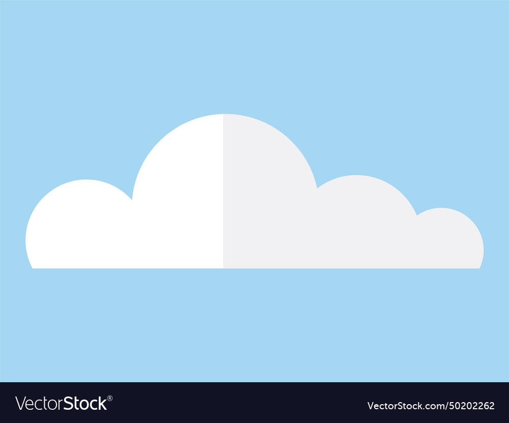 Cloud fluffy clouds ascend creating cloudscape Vector Image