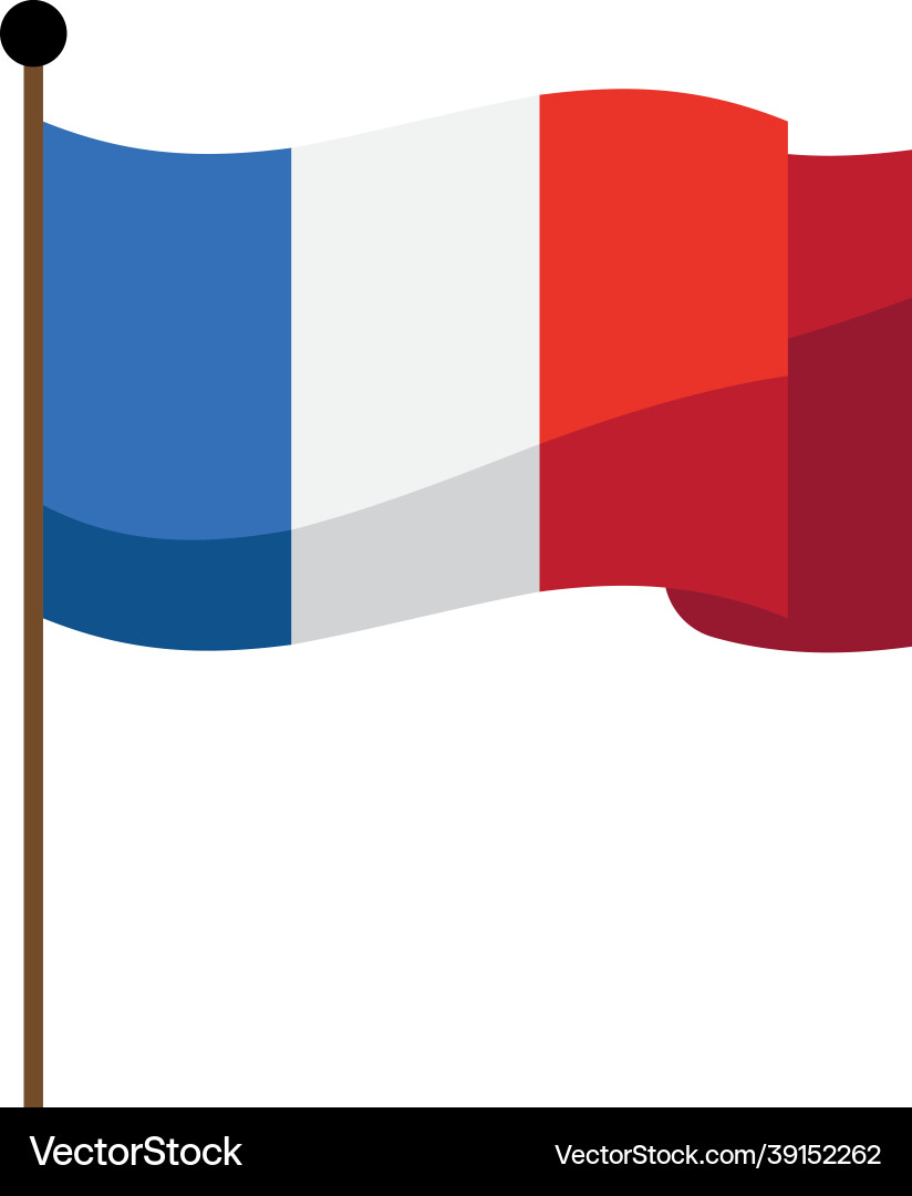 Flag france emblem Royalty Free Vector Image - VectorStock
