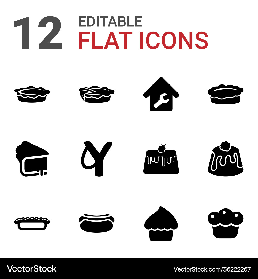12 homemade icons Royalty Free Vector Image - VectorStock