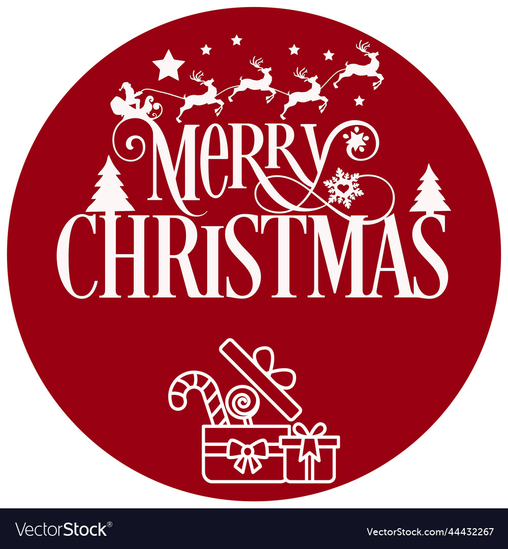 Christmas poster Royalty Free Vector Image - VectorStock