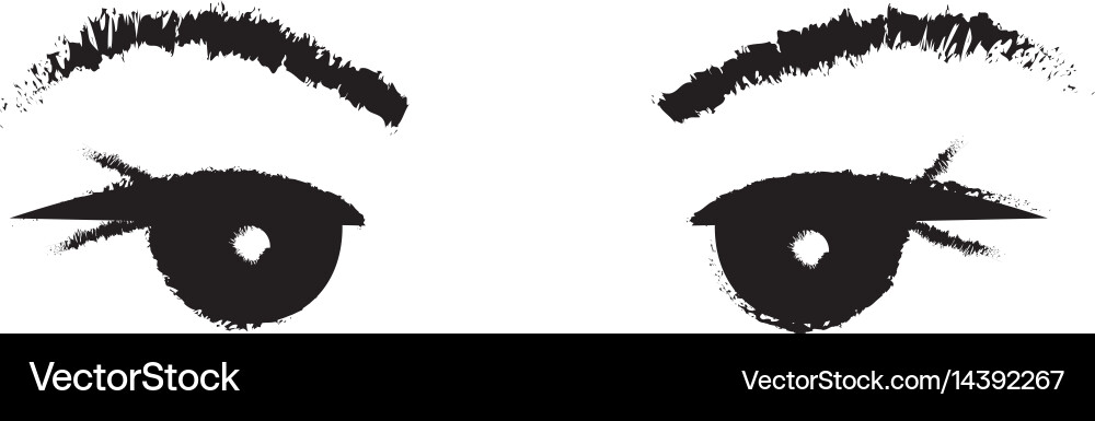 Female eyes isolated icon Royalty Free Vector Image