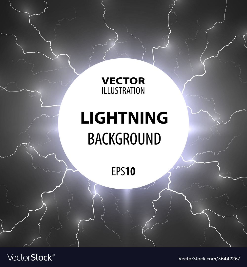 Lightning background flashes from Royalty Free Vector Image