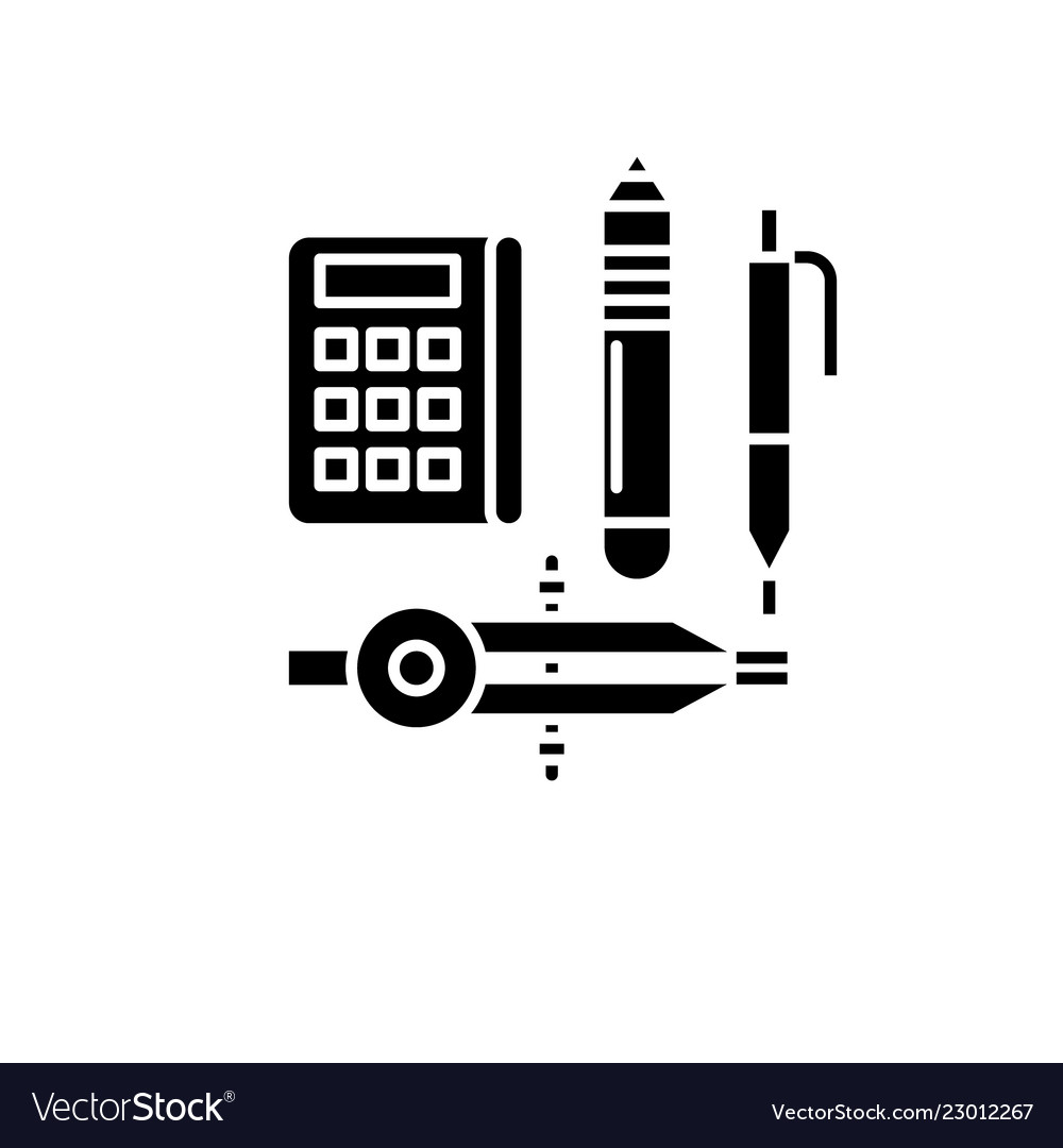Research Method Black Icon Sign Royalty Free Vector Image