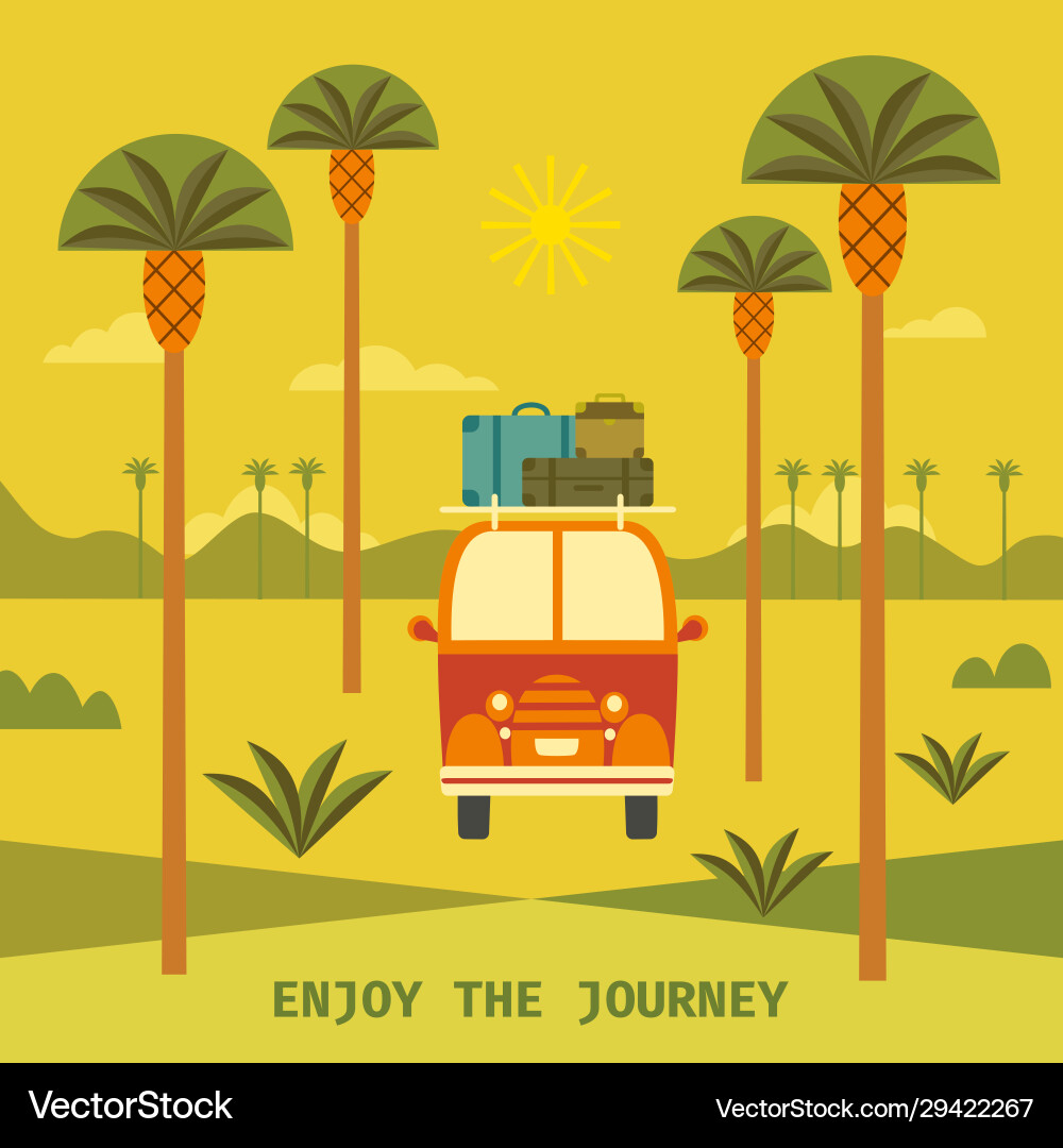 Time to travel poster Royalty Free Vector Image