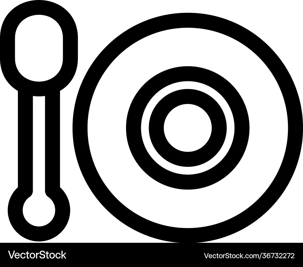 Dining icon or logo isolated sign symbol Vector Image