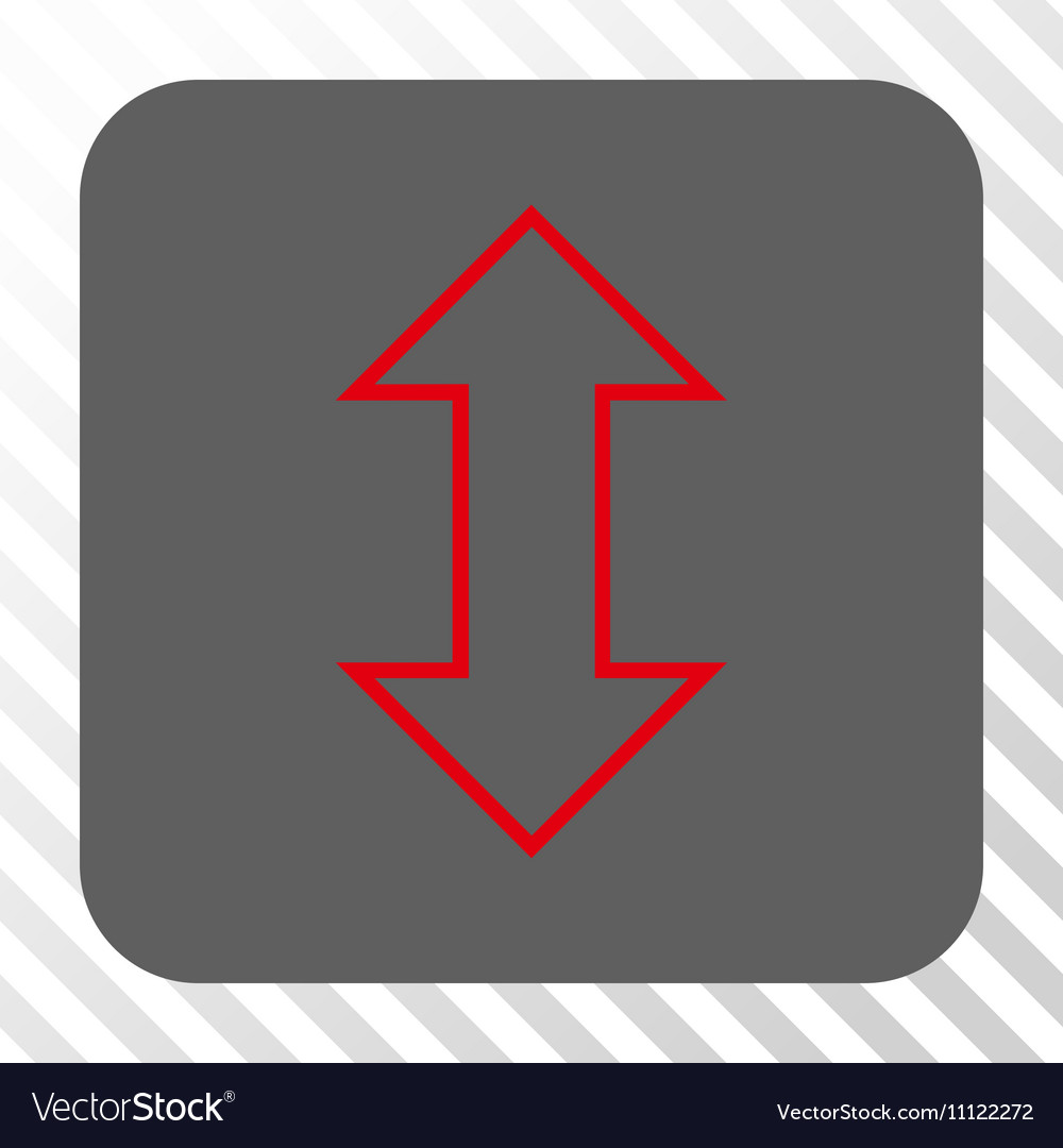 Exchange vertical rounded square button Royalty Free Vector