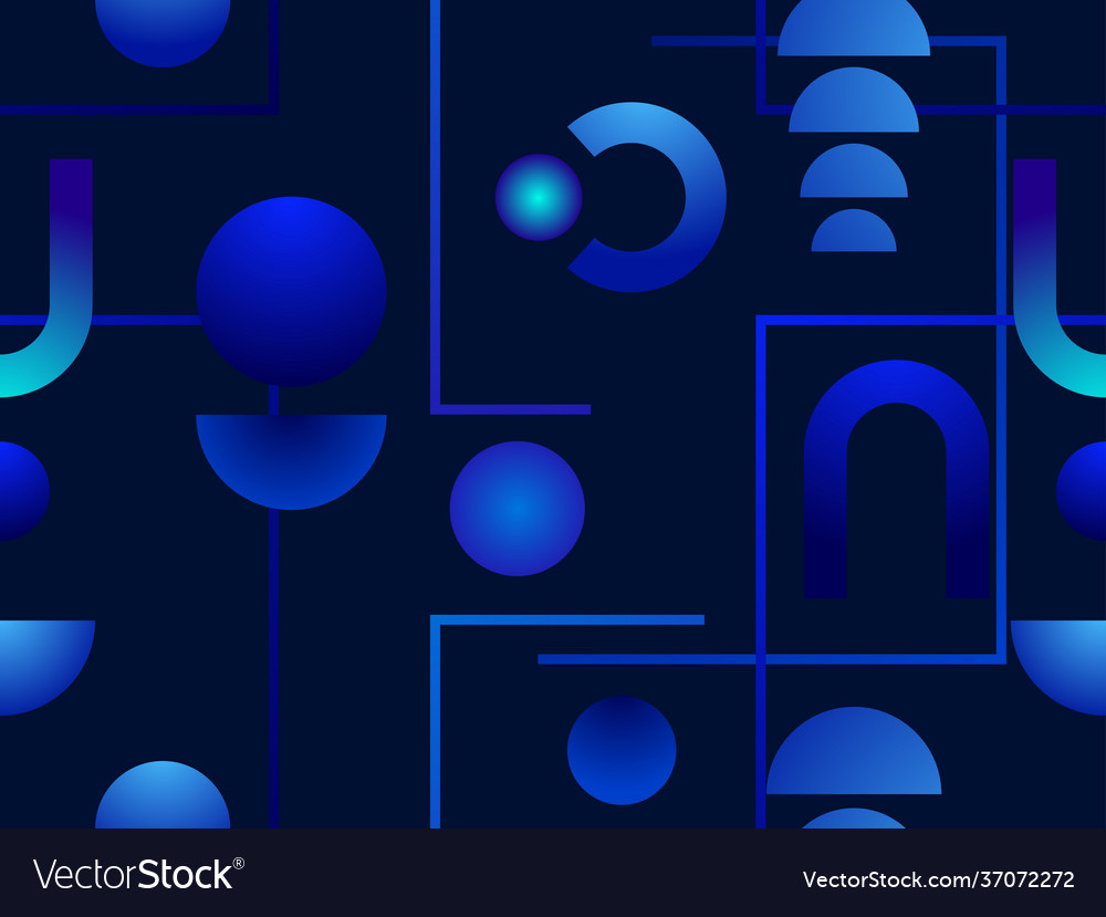 Gradient geometric seamless pattern in 80s style Vector Image Gradient geometric seamless pattern in 80s style Vector Image