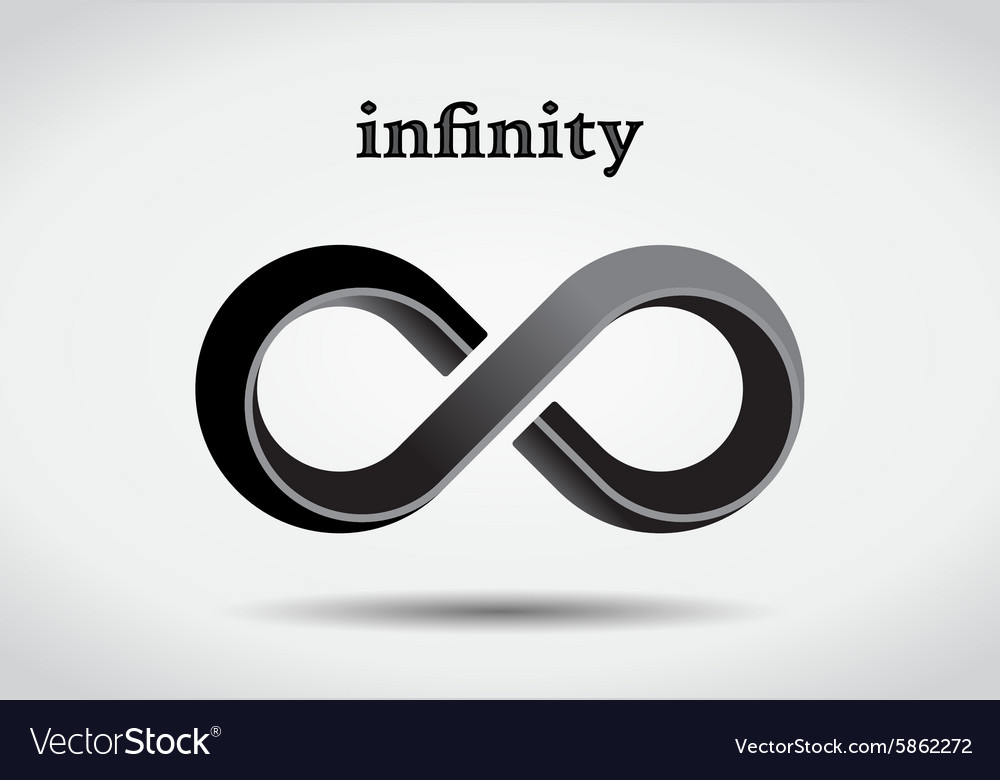 Infinity symbol Royalty Free Vector Image - VectorStock