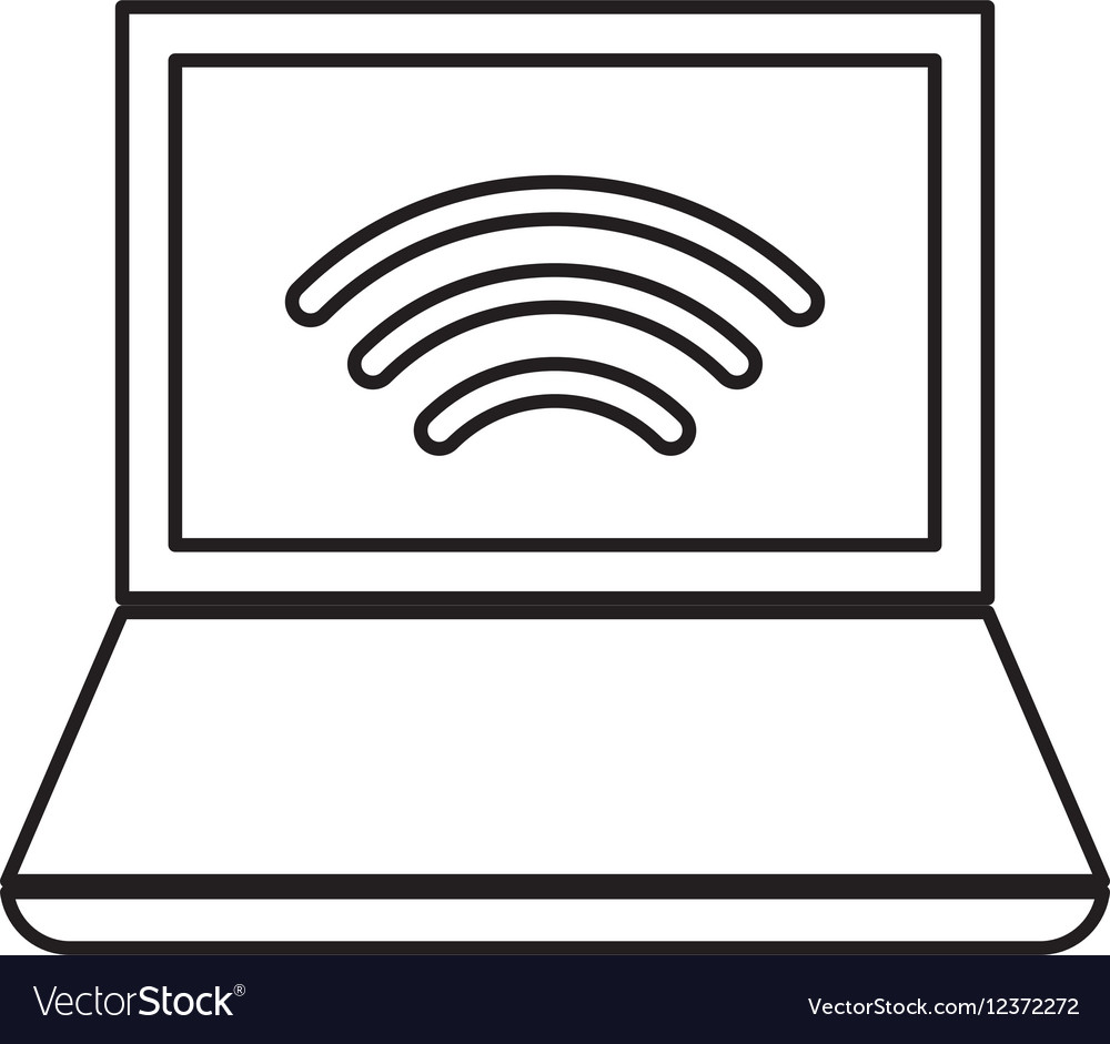 Laptop computer technology Royalty Free Vector Image