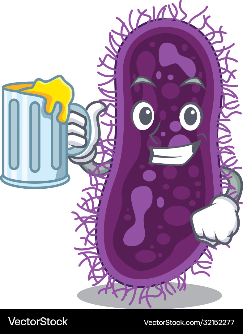 A cartoon concept lactobacillus rhamnosus Vector Image