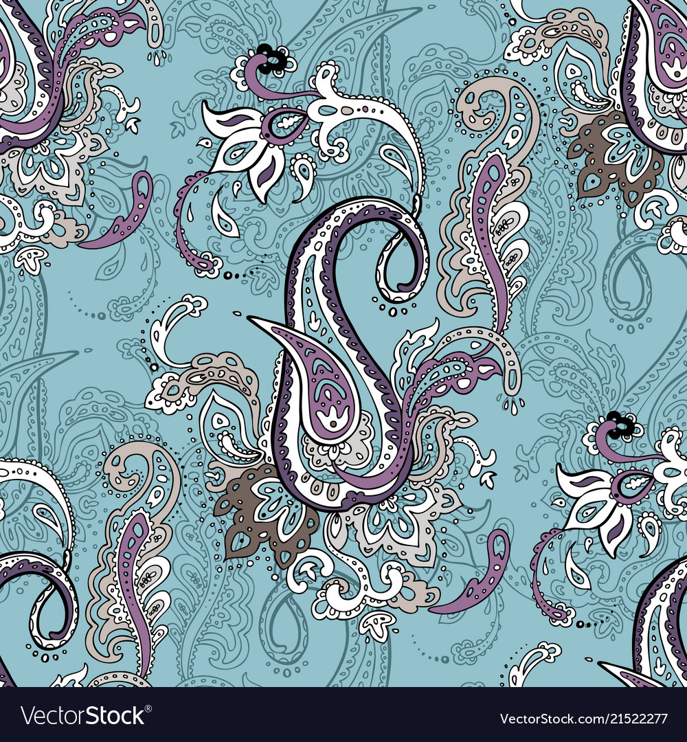 Paisley hand drawn boho ornament Royalty Free Vector Image
