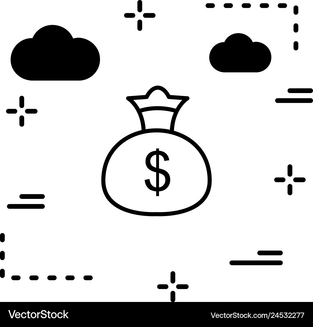 Sack icon Royalty Free Vector Image - VectorStock