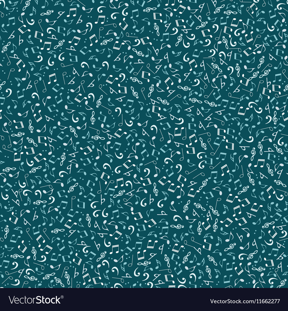Seamless pattern with notes Royalty Free Vector Image