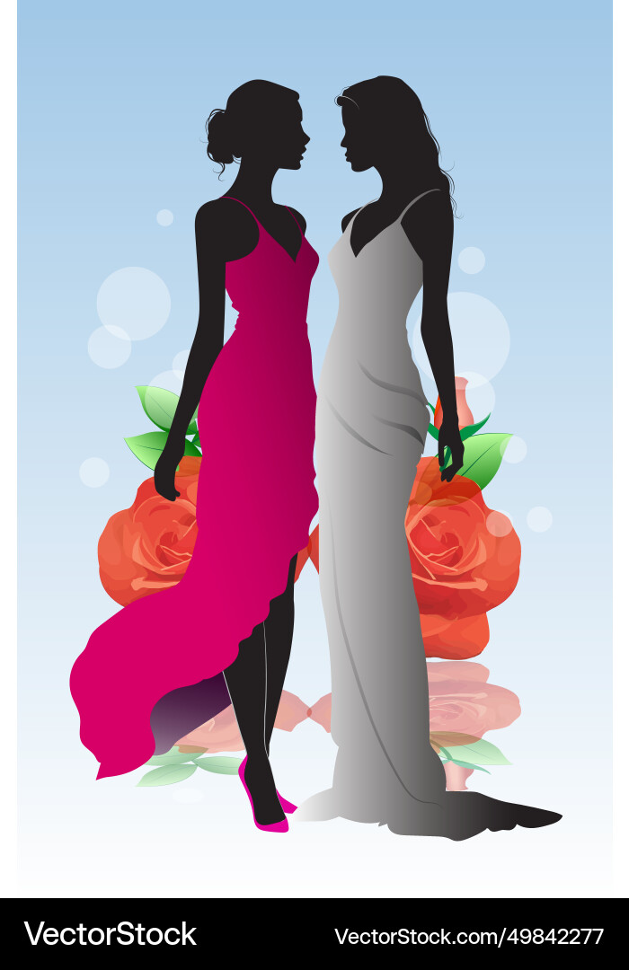 Woman with flowers Royalty Free Vector Image - VectorStock