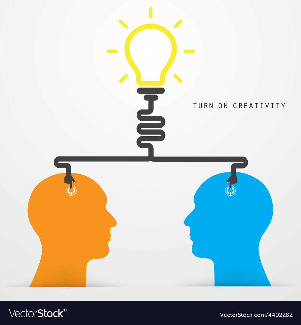 Brain opening concept Royalty Free Vector Image