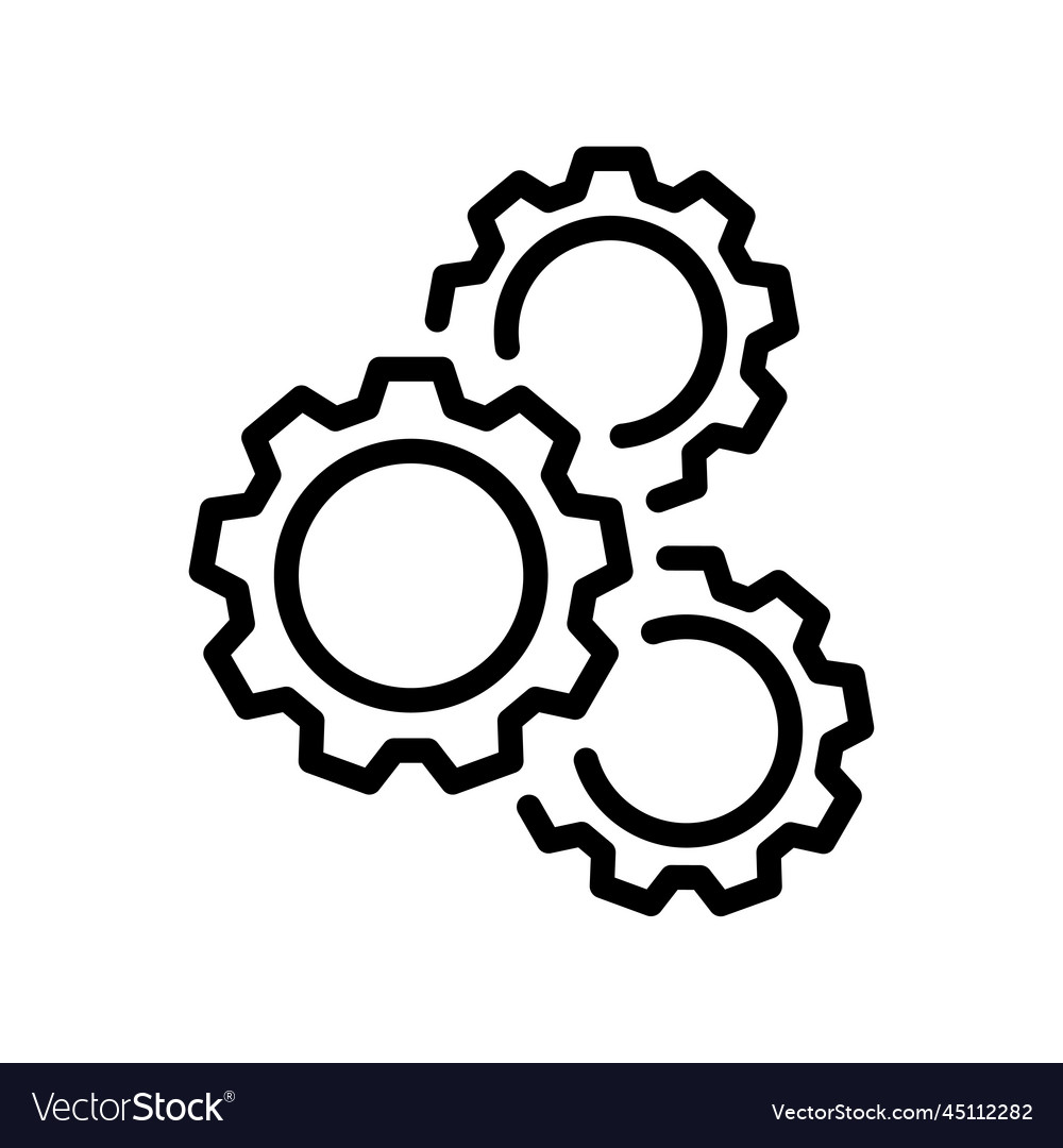 Engine gear icon Royalty Free Vector Image - VectorStock