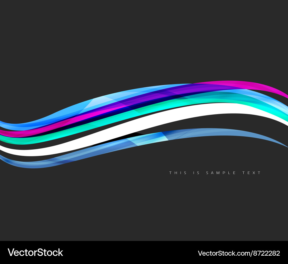 Geometric abstract background swirl colorful Vector Image