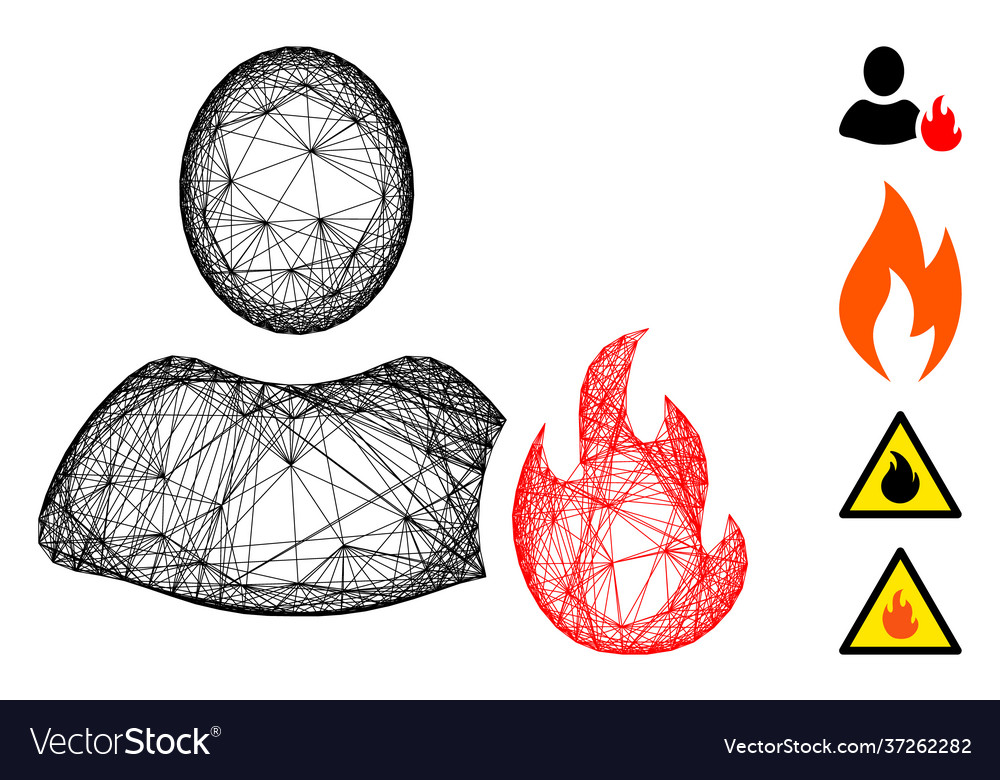 Hatched fire mesh Royalty Free Vector Image - VectorStock