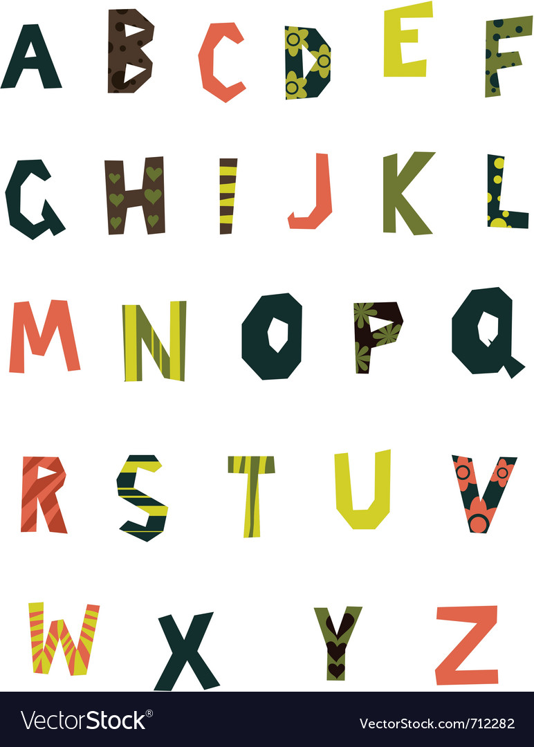 Letters Royalty Free Vector Image - VectorStock