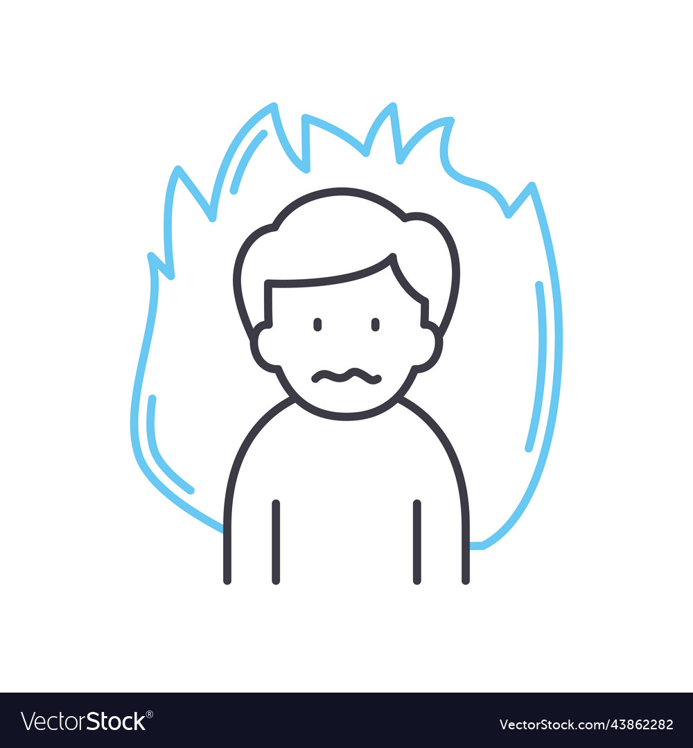 Phobia line icon outline symbol Royalty Free Vector Image Phobia line icon outline symbol Royalty Free Vector Image