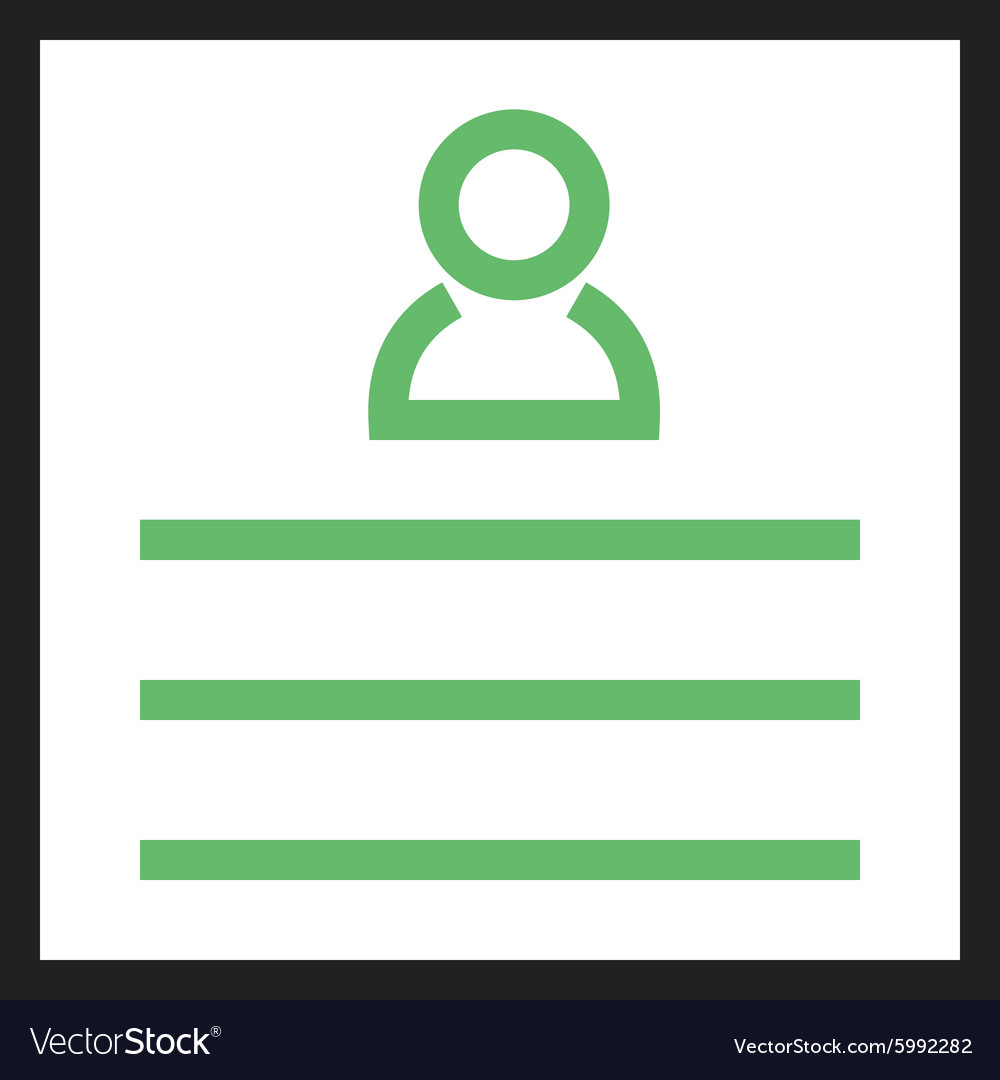 Profile Royalty Free Vector Image - VectorStock