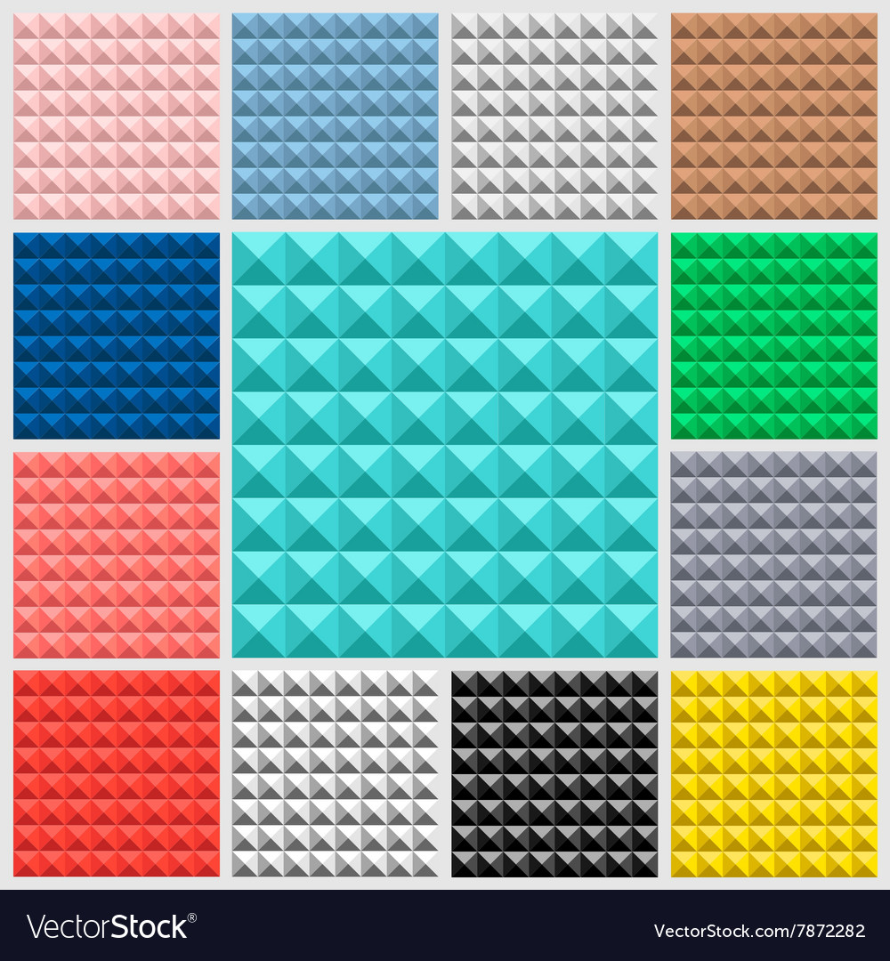 Quadrangle pattern set Royalty Free Vector Image