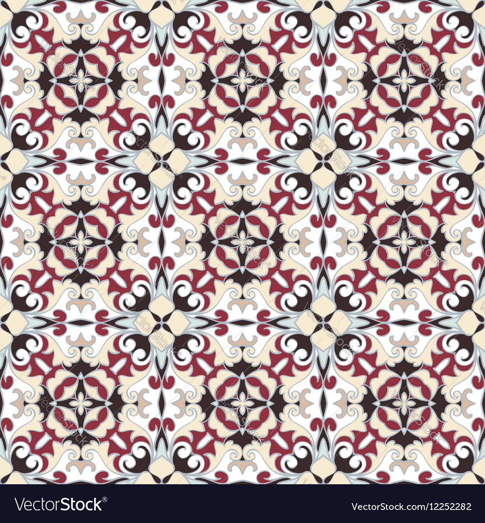Seamless symmetrical pattern Royalty Free Vector Image