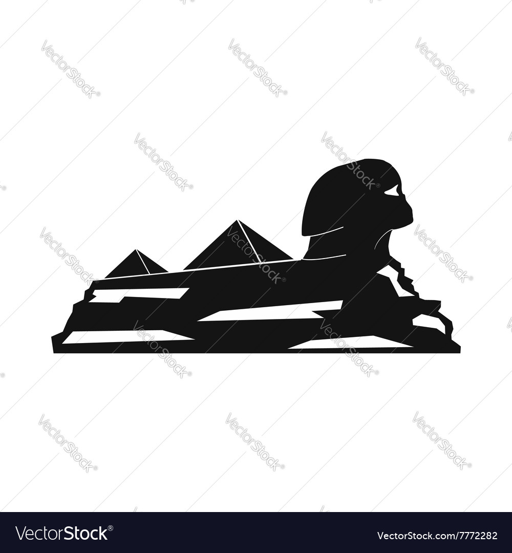Sphinx icon simple style Royalty Free Vector Image Sphinx icon simple style Royalty Free Vector Image