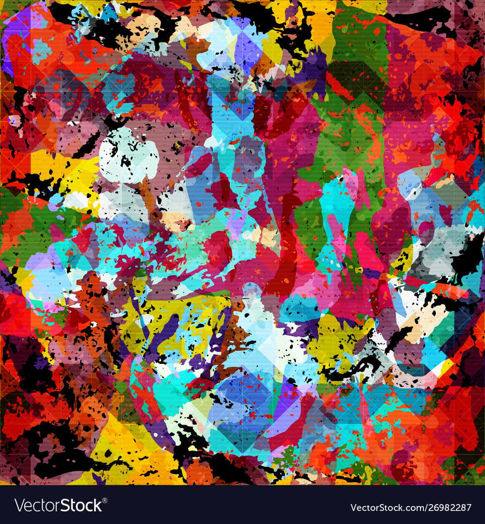 Abstract color pattern in graffiti style for your Vector Image