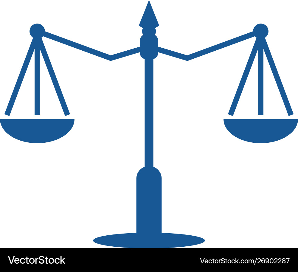 Attorney law graphic design template isolated Vector Image