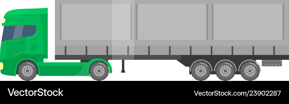 Cargo trailer truck shipping Royalty Free Vector Image