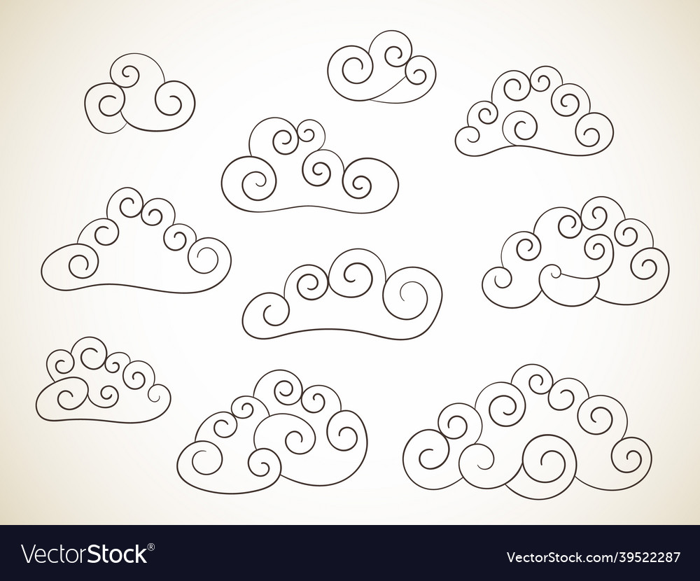 Clouds Royalty Free Vector Image - VectorStock