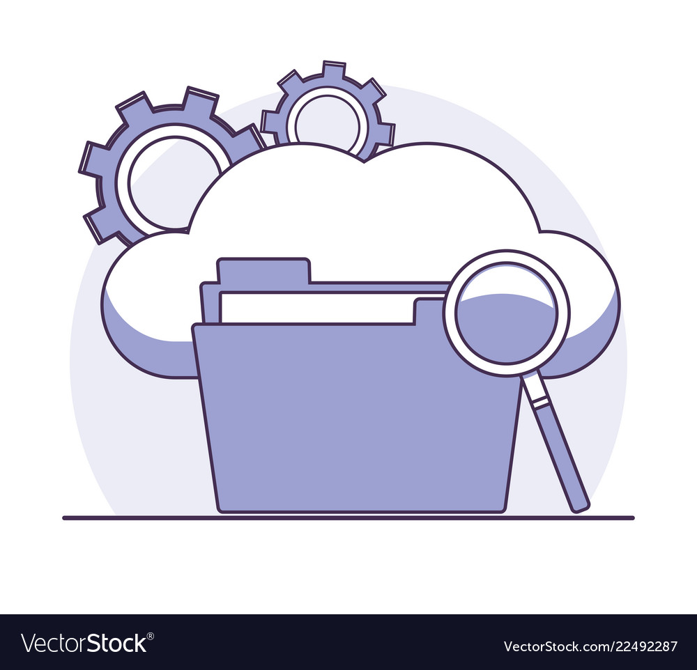 Data center technology Royalty Free Vector Image