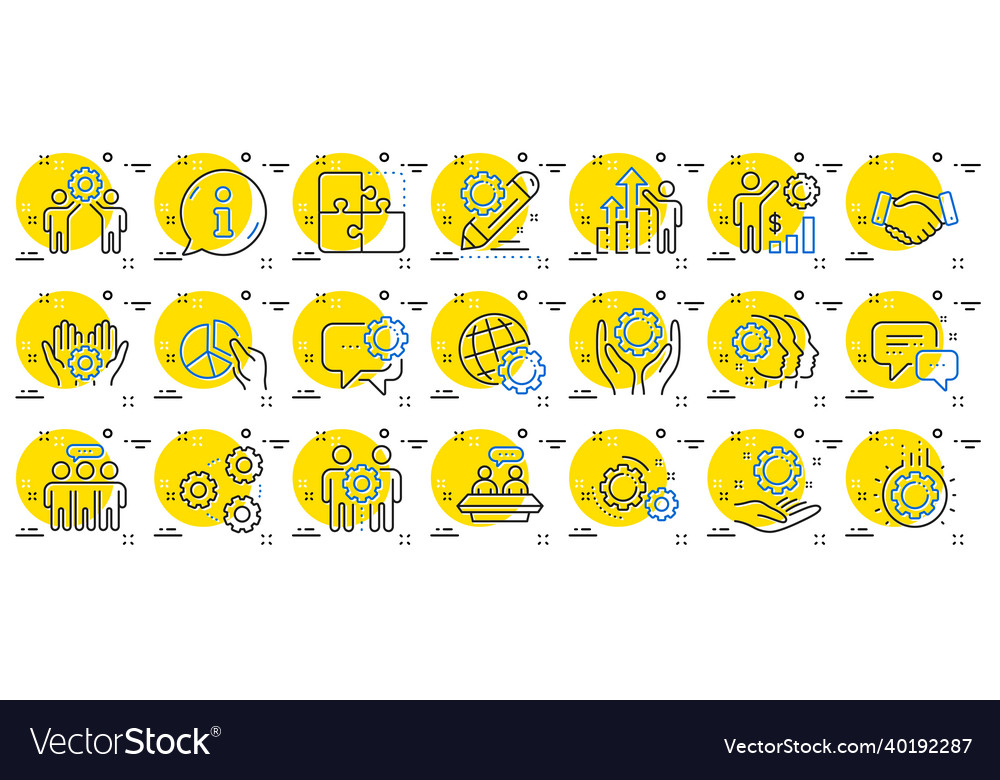 Employees benefits line icons business strategy Vector Image Employees benefits line icons business strategy Vector Image