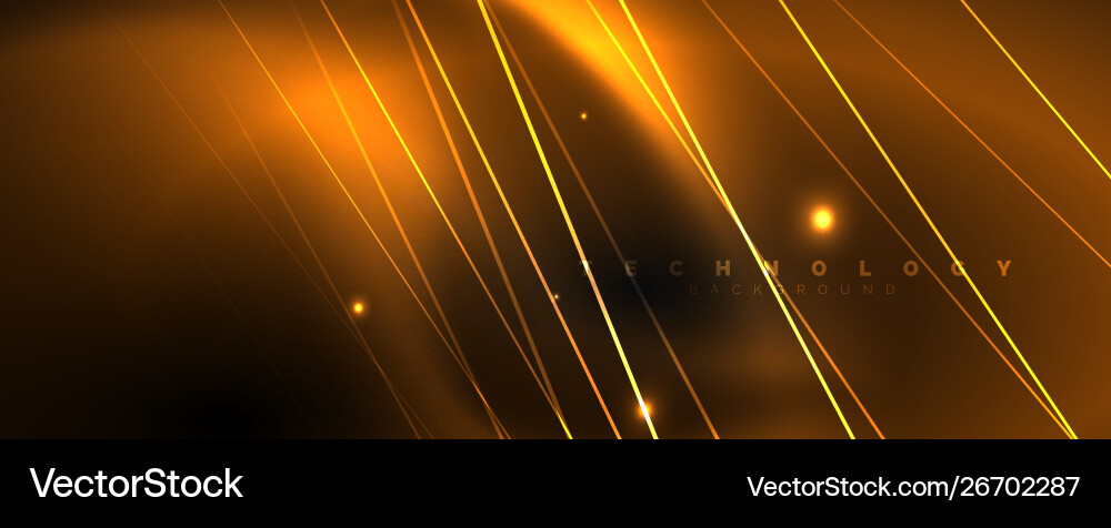 Shiny color neon light with lines abstract Vector Image