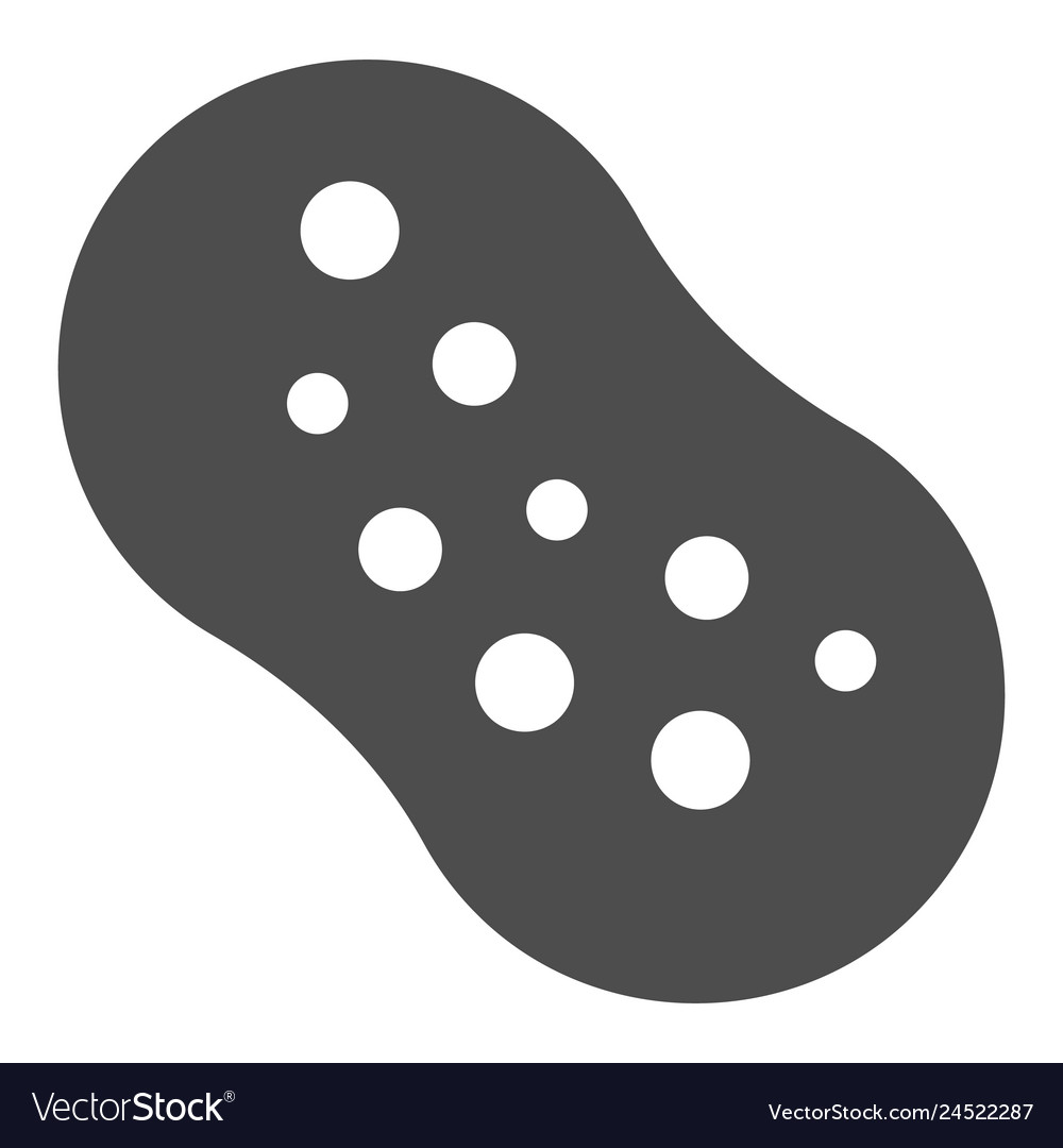 Sponge solid icon household Royalty Free Vector Image