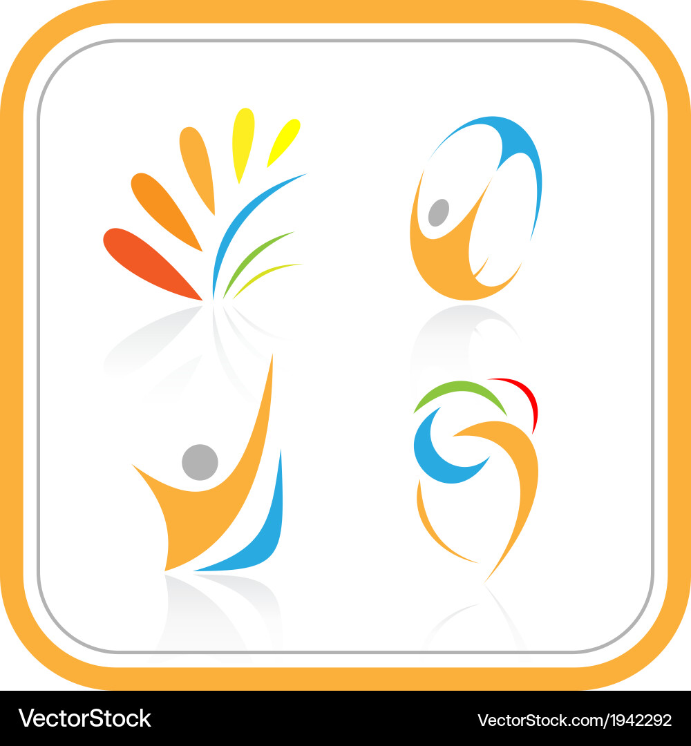 Abstract internet icon Royalty Free Vector Image