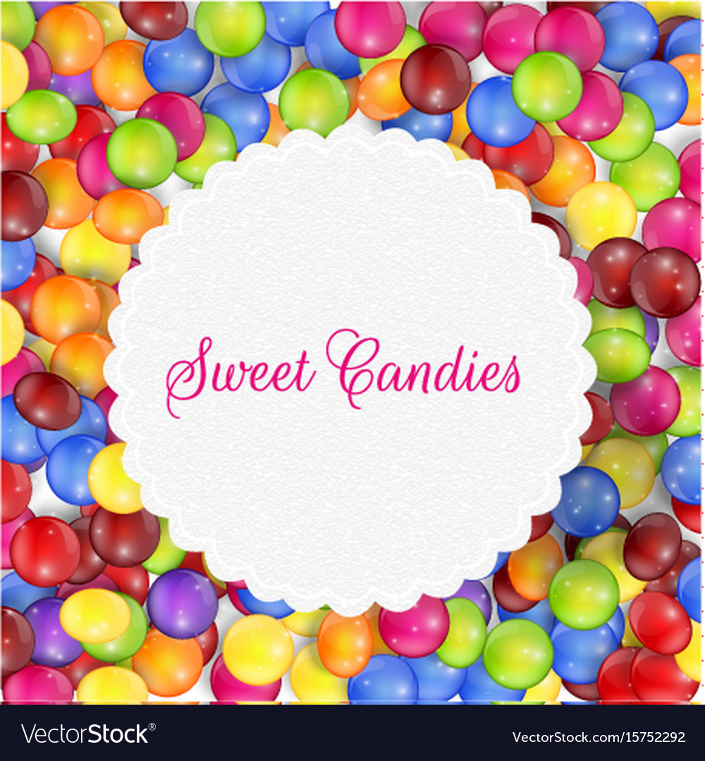 Candy frame background Royalty Free Vector Image