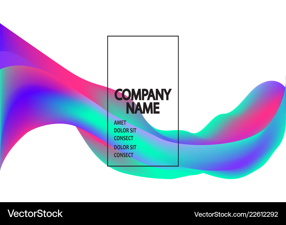 Fluid shapes isolated on white background wavy Vector Image