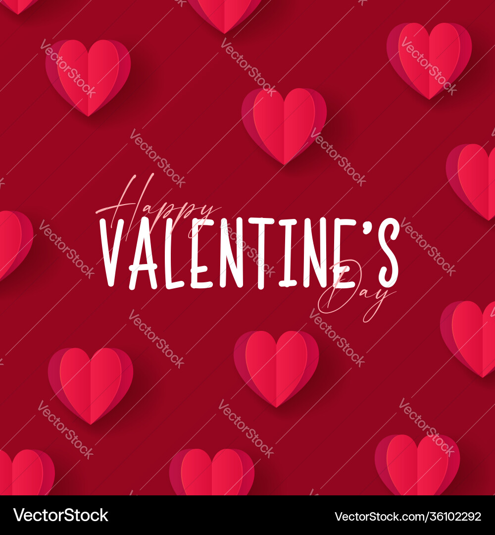 Happy valentines day valentine background Vector Image