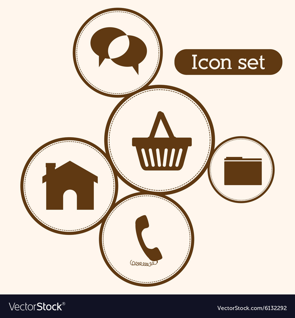 Icon set design Royalty Free Vector Image - VectorStock
