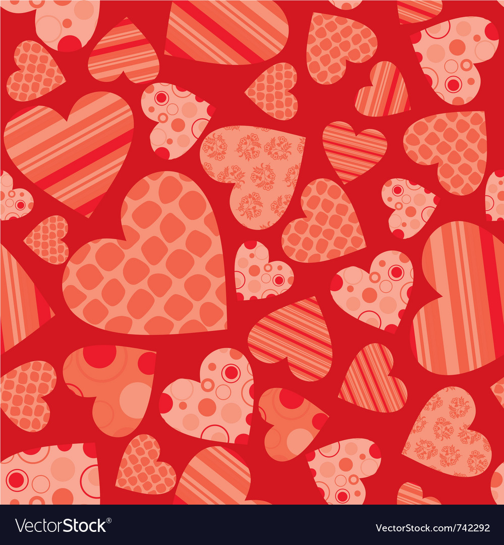 Seamless valentine pattern Royalty Free Vector Image