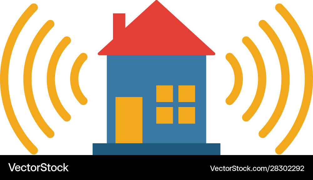 Smart home icon simple element from Royalty Free Vector